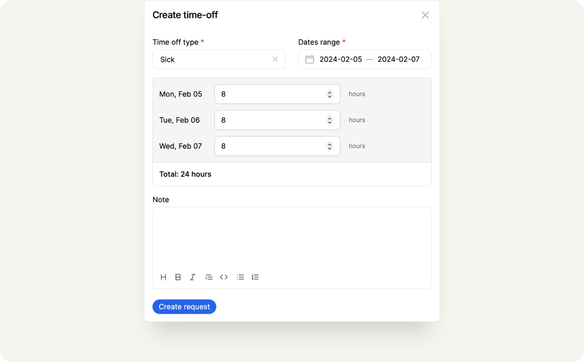 Time Off Management Software: PTO & Vacation Tracking System — amploo.io