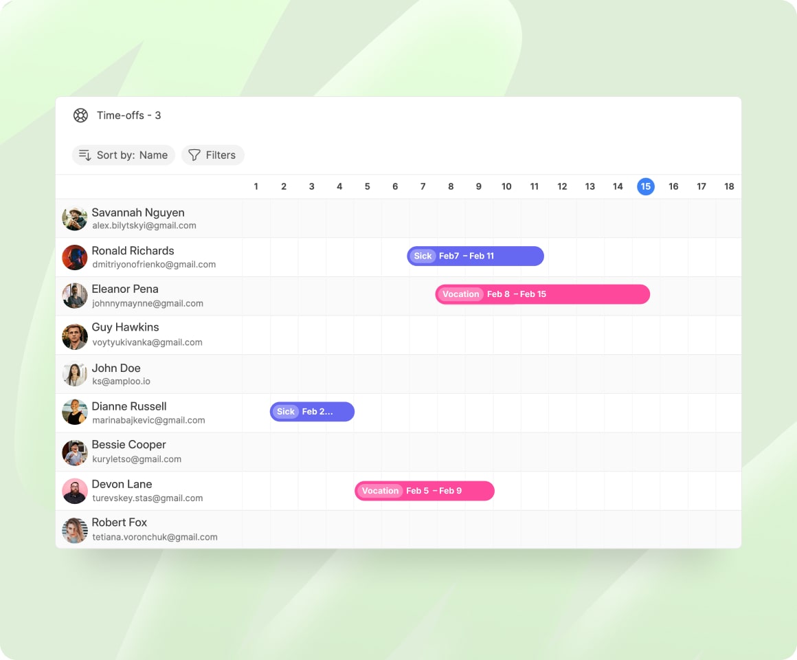 Time Off Management Software — amploo.io