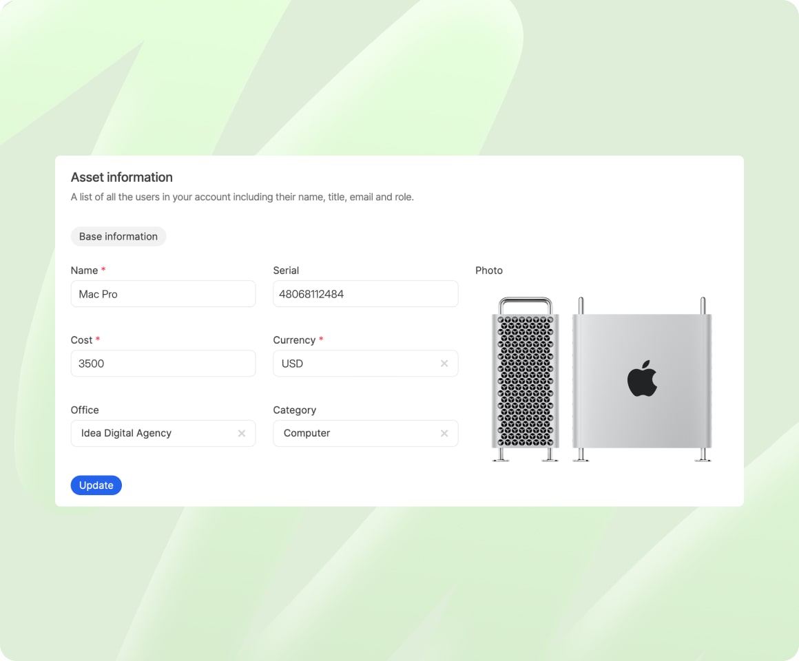 Assets Tracking System — amploo.io